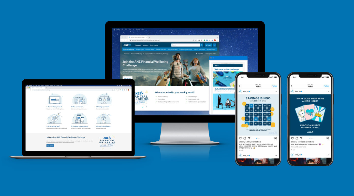 ANZ | Creating a Financial Wellbeing Challenge | Keep Left